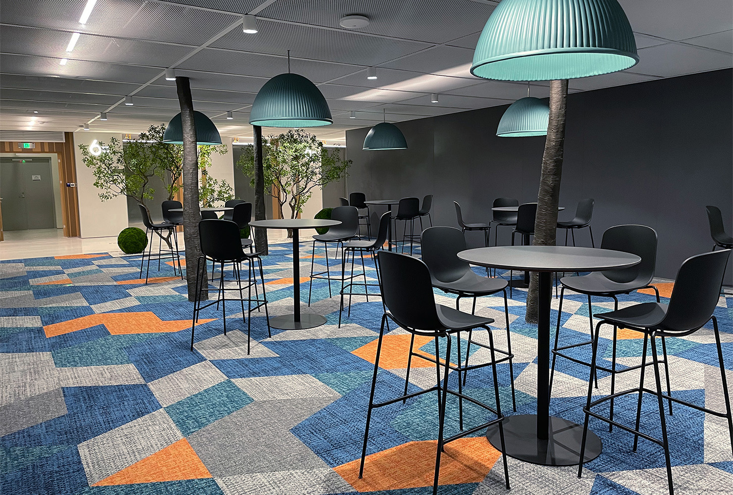 Decode Patterns and Colors at Workplace | Tuntex Modular Carpet